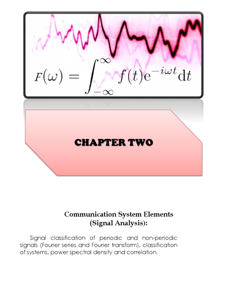 Communications Chapter Two PDF | PDF | Spectral Density | Phase (Waves)