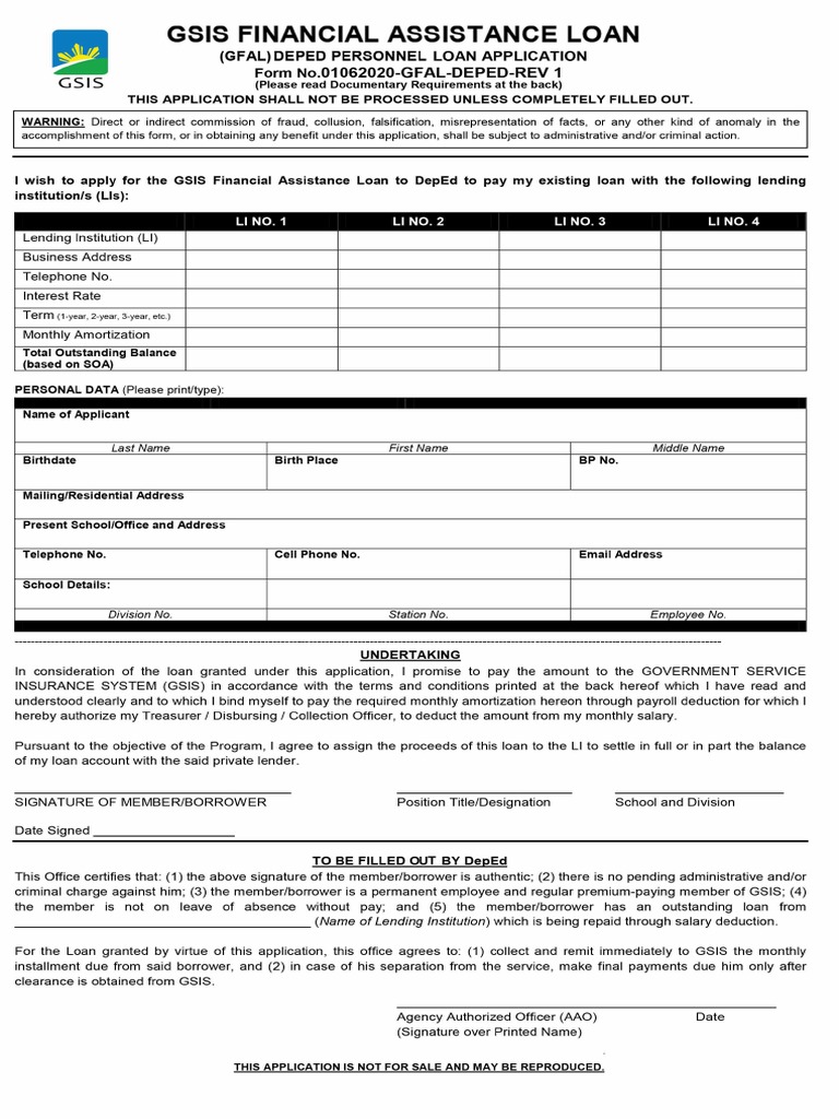 Forms GFAL | PDF