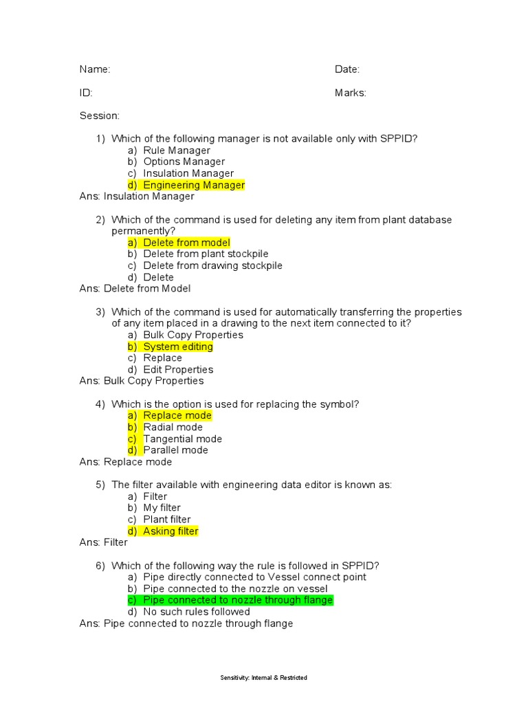 SPPID Qns | PDF | Instrumentation | Computing