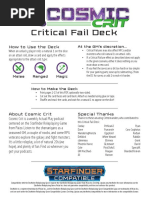 Spell Fumble Chart | PDF