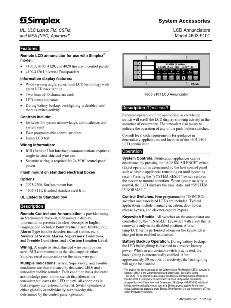 1.6 Caja Montaje para Anunciador Remoto 2975-9206 | PDF | Liquid ...