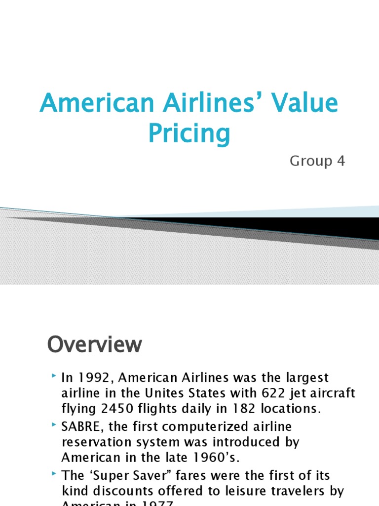 American Airlines Value Pricing | Download Free PDF | Airlines | Pricing
