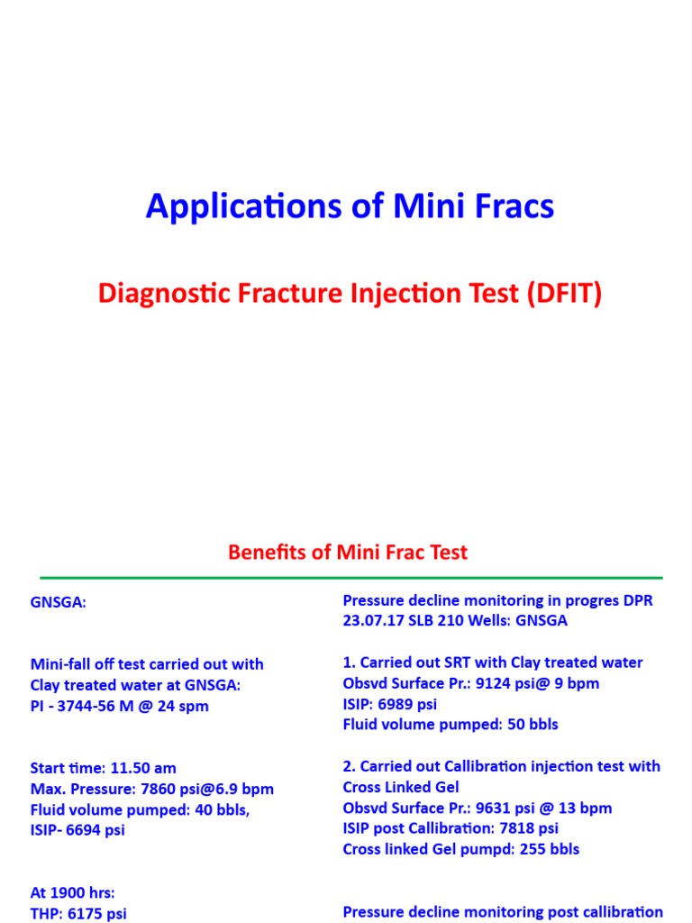 3 - Mini Frac Tests | PDF | Permeability (Earth Sciences) | Pressure