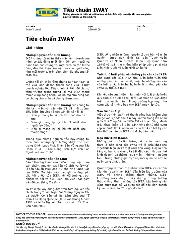 IWAY Standard 5.2 - Vietnamese | PDF