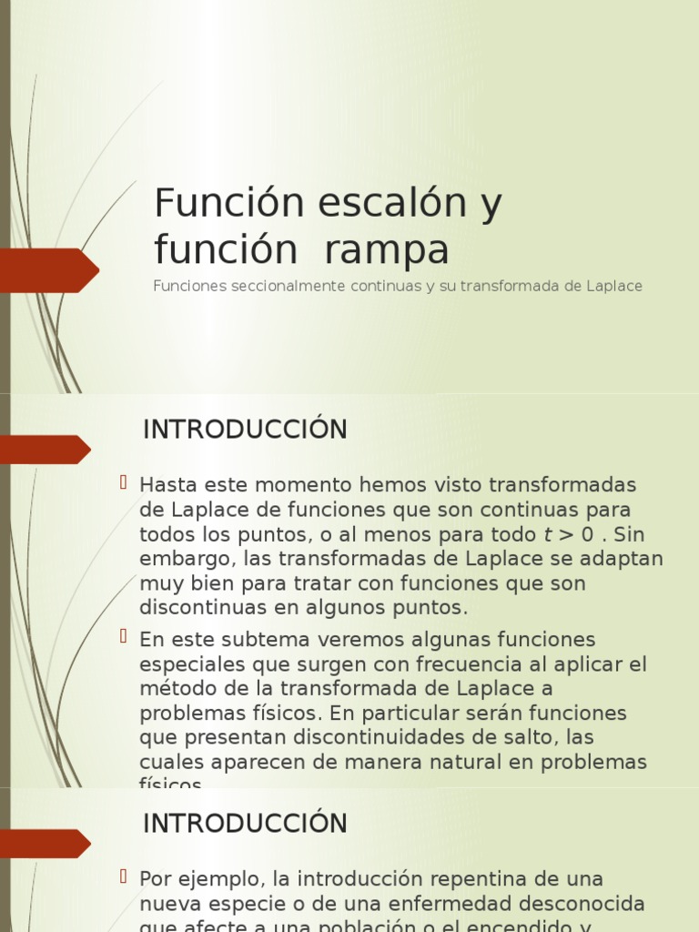 Funcion Escalon Rampa | PDF