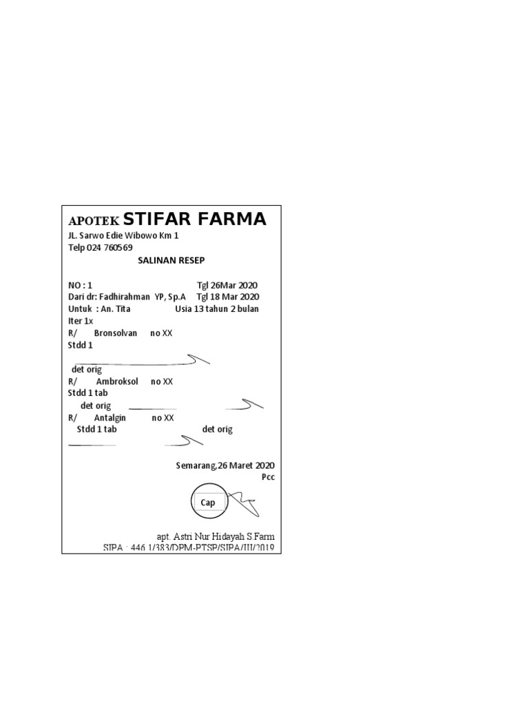 Copy Resep Etiket | PDF | Kesehatan Holistik