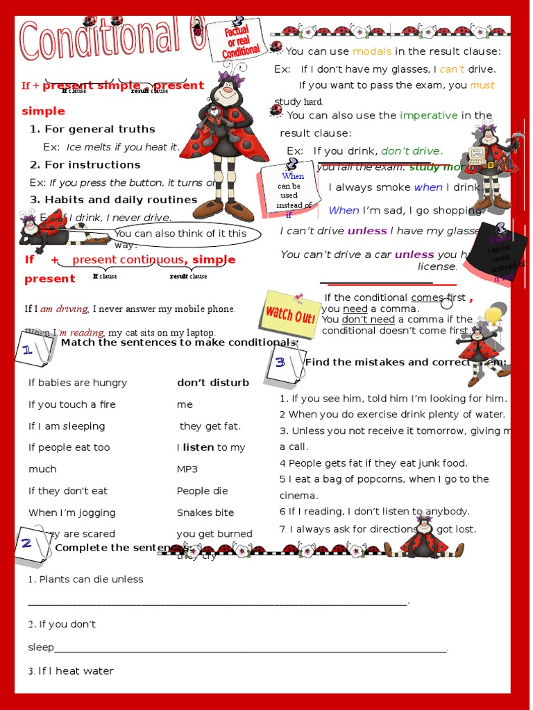 Fact or Zero Conditional Exercises | PDF