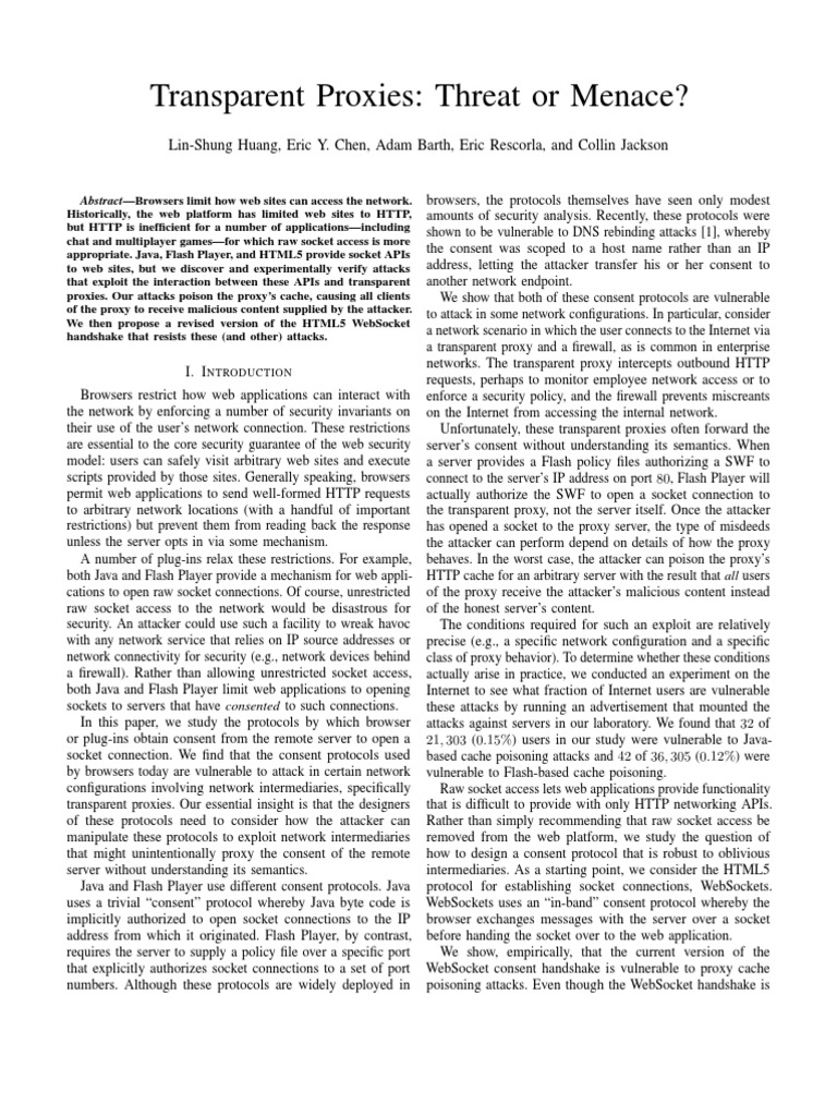 Web Socket | PDF | Proxy Server | Hypertext Transfer Protocol