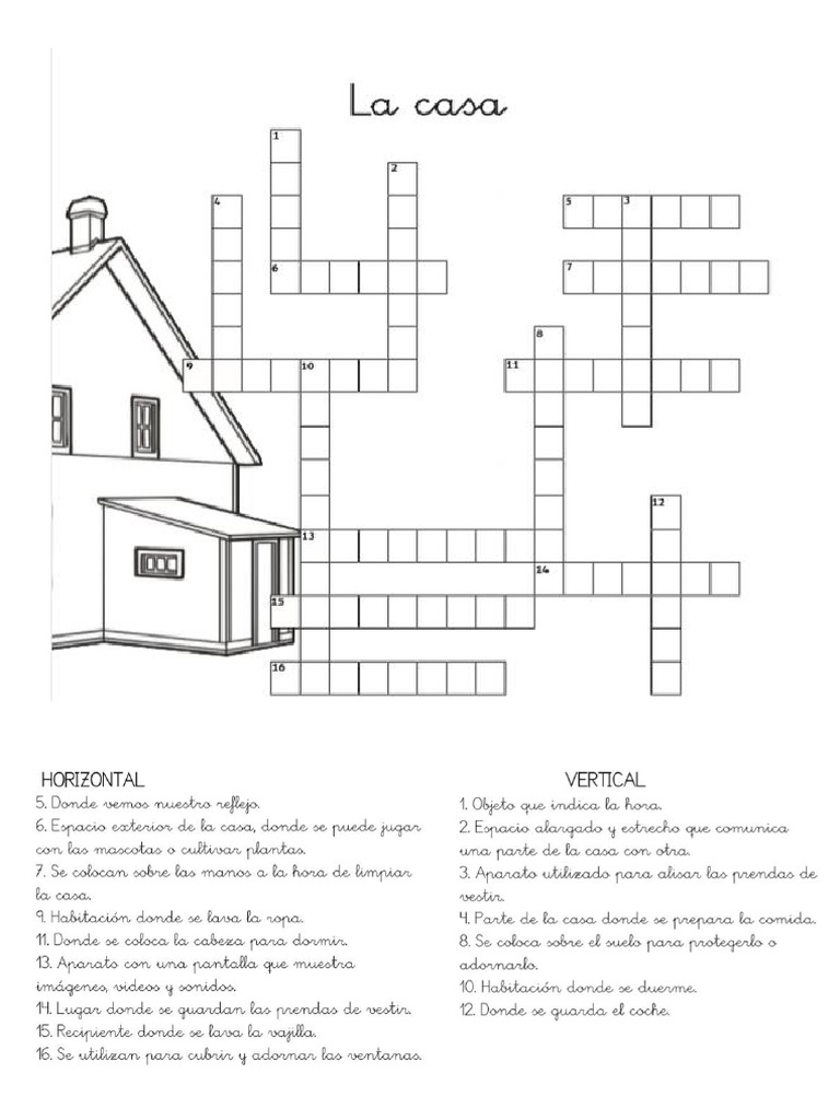 Crucigrama La Casa 2 | PDF