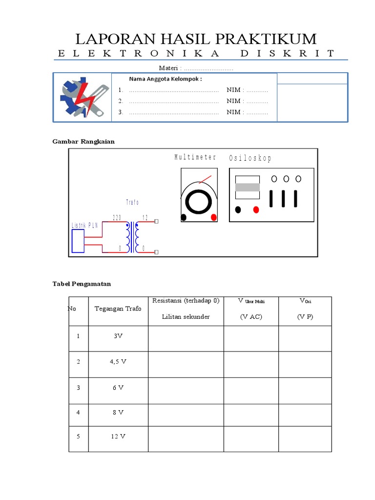 Lapsem Transformator Dan Osiloskop | PDF