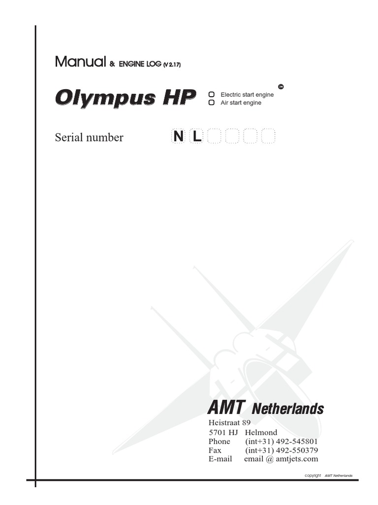 AMT - Olympus Manual 2.17 PDF | PDF | Throttle | Gas Turbine