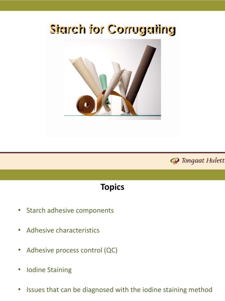 Starch Adhesive Guide for Corrugators | PDF | Starch | Adhesive
