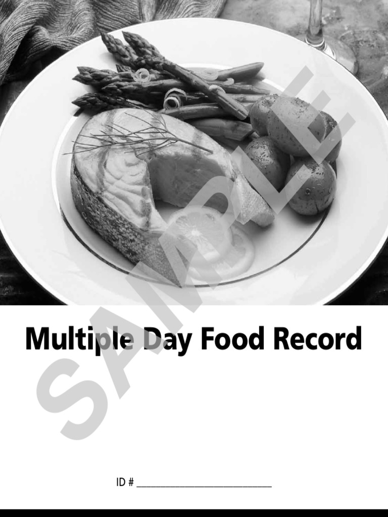 Multipleday Food Record | PDF | Lunch | Meal
