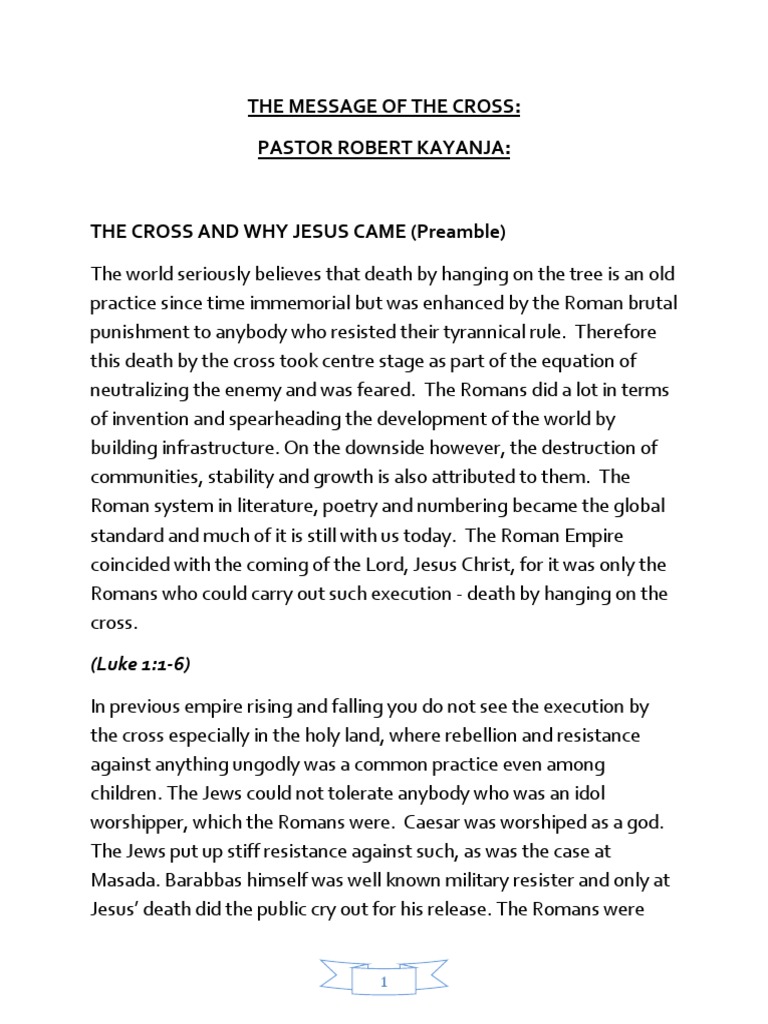 Understanding the Cross's Significance | PDF | Satan | Crucifixion