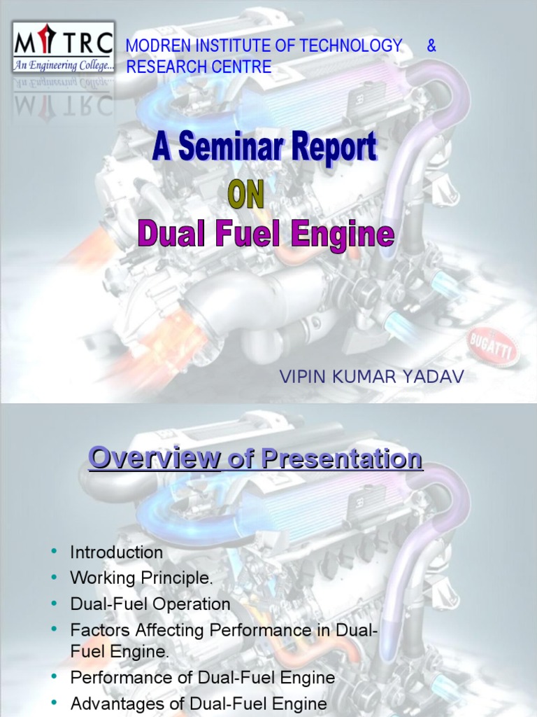Dual Fuel Engine | PDF | Diesel Engine | Engines