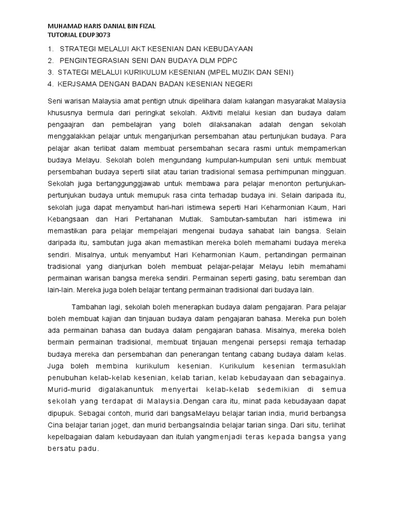 Haris. Tugasan Edup3073 | PDF