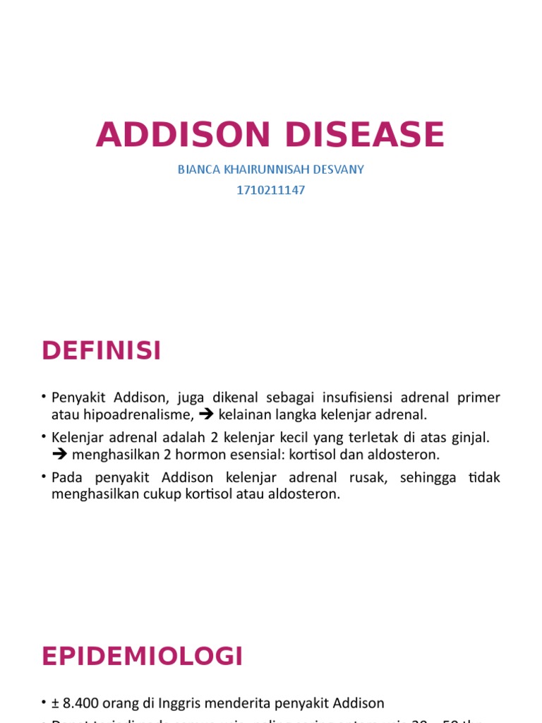 Addison Disease | PDF | Kesehatan Holistik