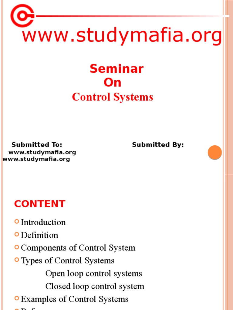 Control Systems | PDF | Control Theory | Feedback