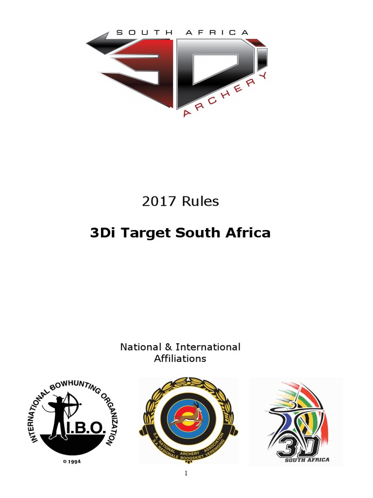 3di Rules | PDF | Archery | Arrow