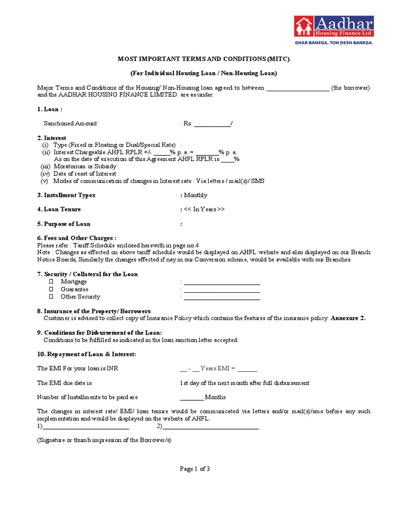 Mitc PDF | PDF | Loans | Mortgage Loan