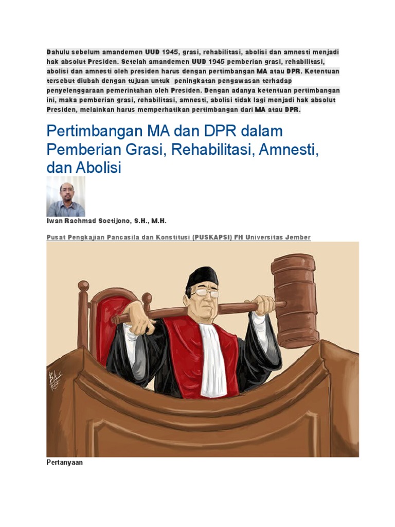 Alasan Pemberian Grasi | PDF