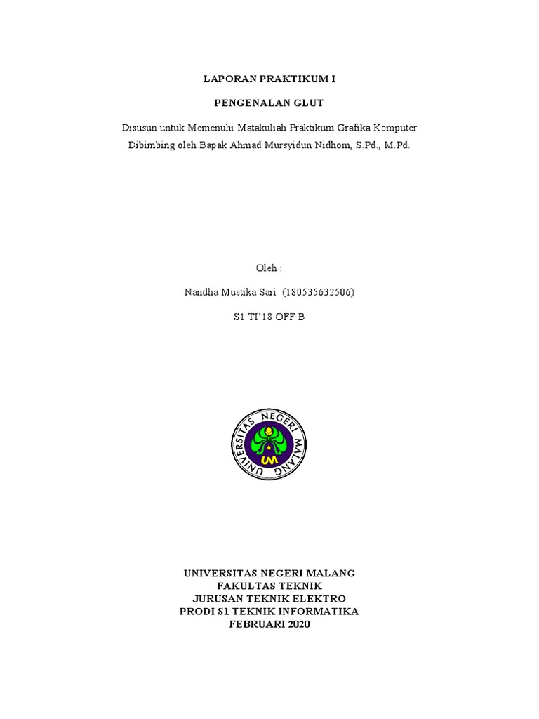 Pengenalan GLUT | PDF | Metode & Bahan Ajar | Komputer