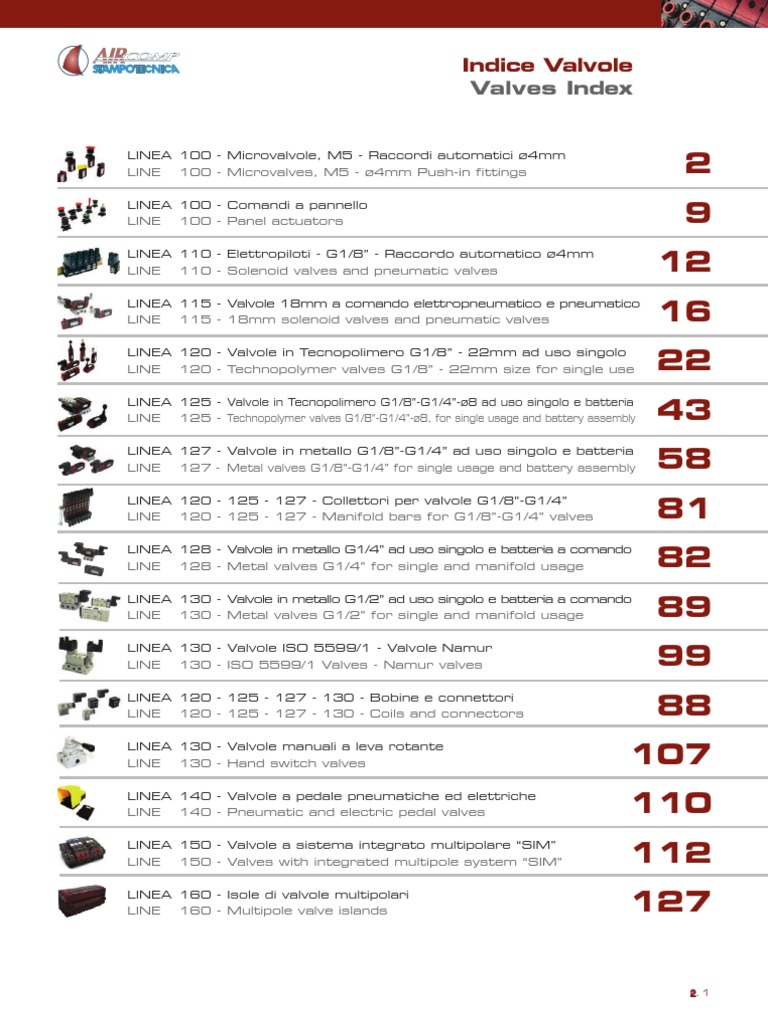 Catalogo Valvole 2017 Web | PDF