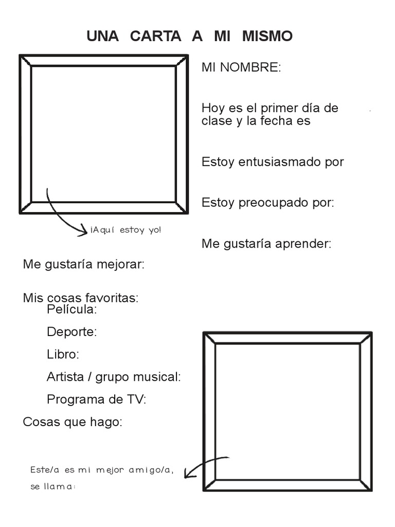 Una Carta A Mi Mismo | PDF