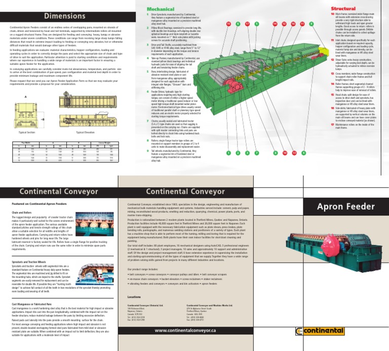 Heavy-Duty Apron Feeder Overview | PDF | Belt (Mechanical) | Steel
