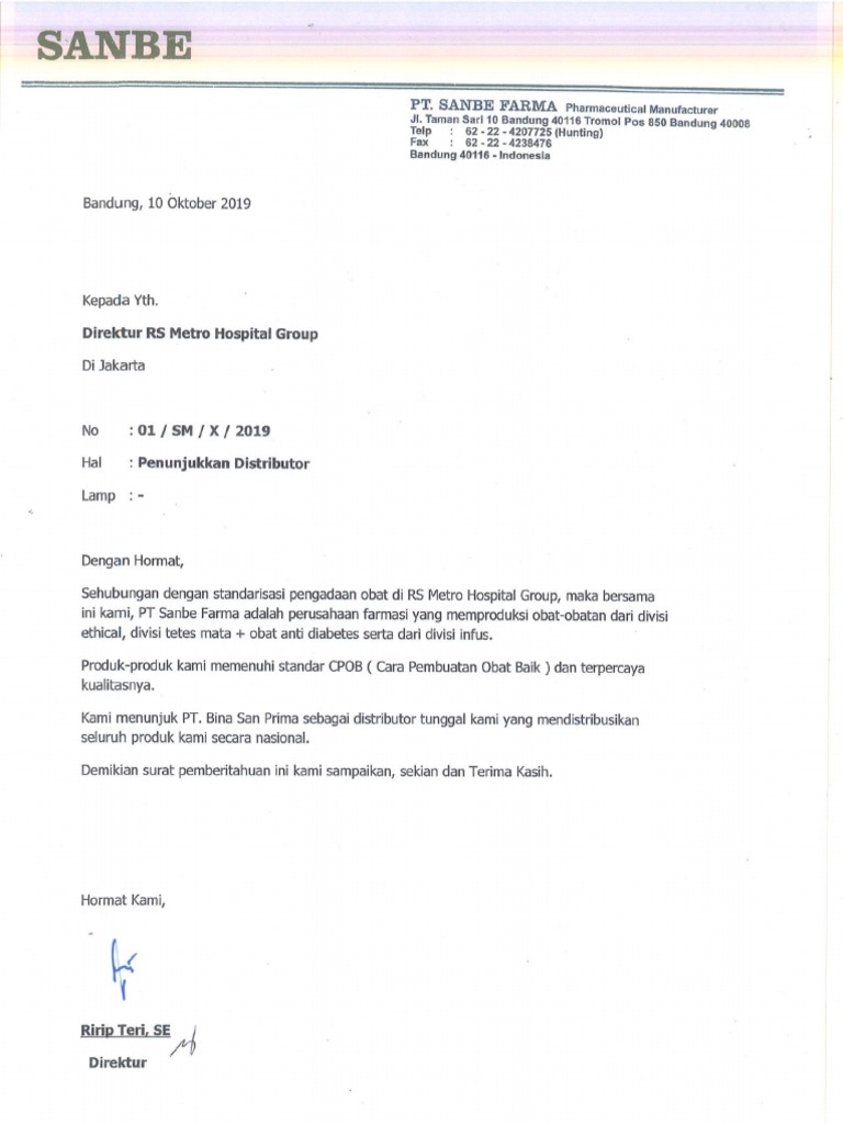 PT Sanbe Farma | PDF