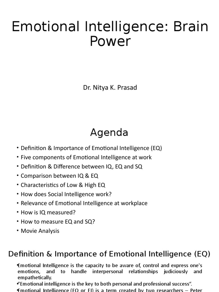 Emotional Intelligence - Module 3 | PDF | Emotional Intelligence ...