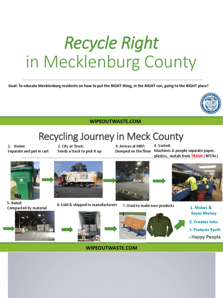 Adult Recycle Right Presentation | PDF | Economy And The Environment ...