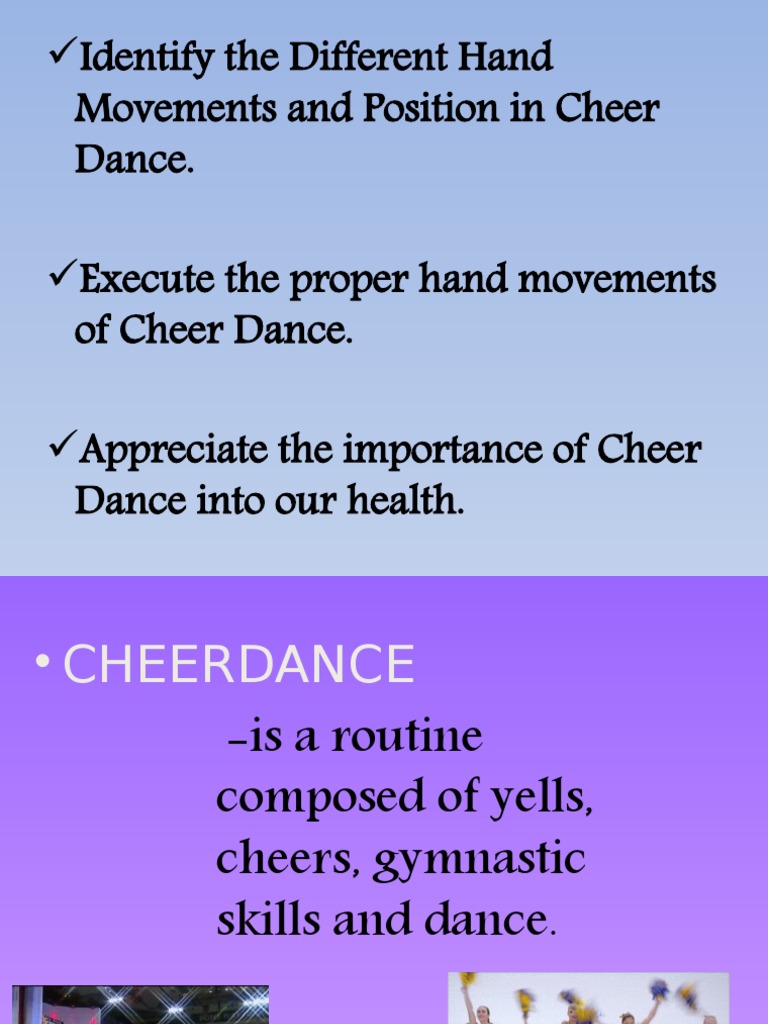 Cheer Dance Hand Movements | PDF