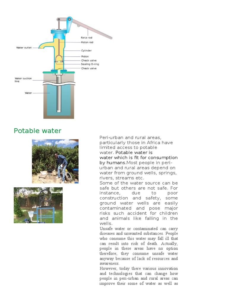 Tegnologie gr8 Waterpomp | PDF | Drinking Water | Pendulum