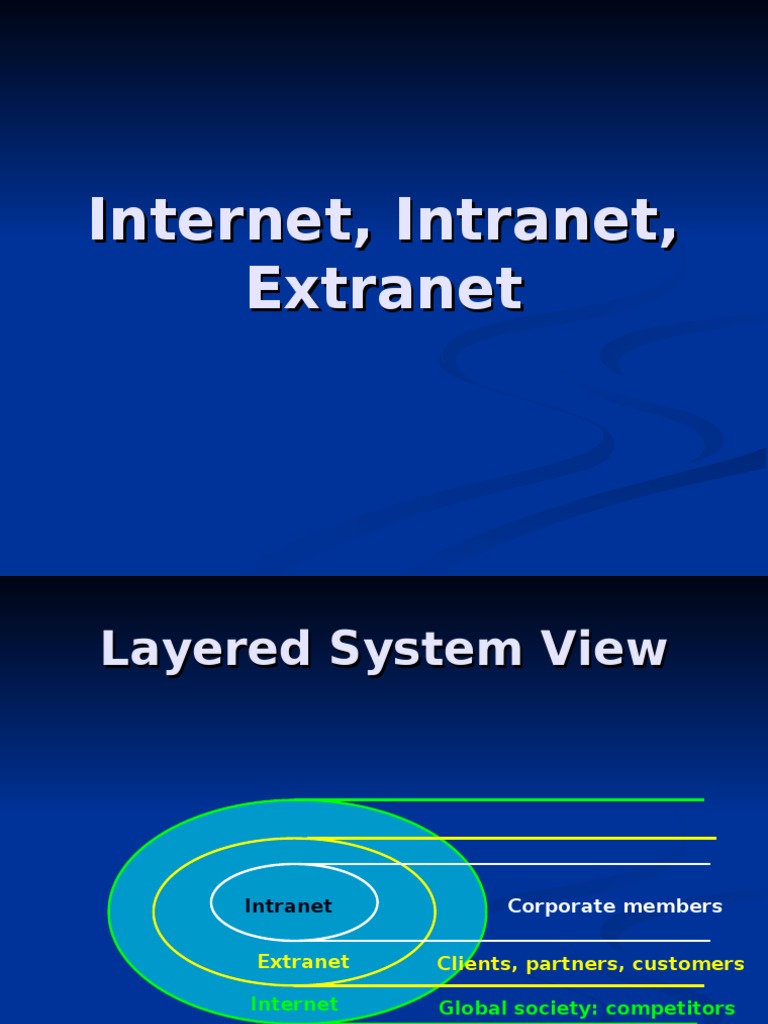 Internet, Intranet, Extranet | PDF | Computer Network | Internet