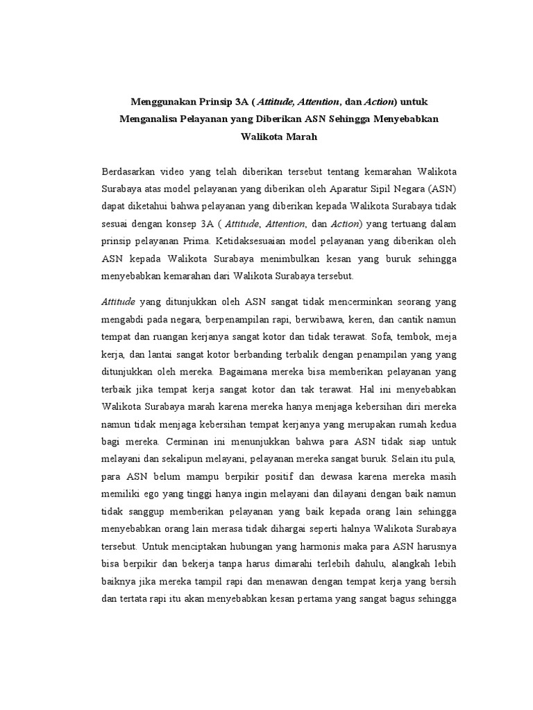 Menggunakan Prinsip 3A | PDF