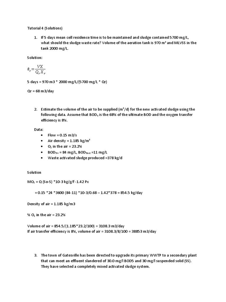 Tutorial 4 Solutions | PDF