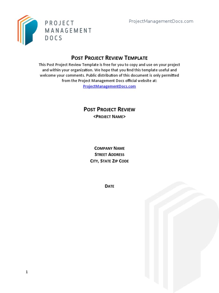 Post Project Review Template | PDF | Project Management | Specification ...