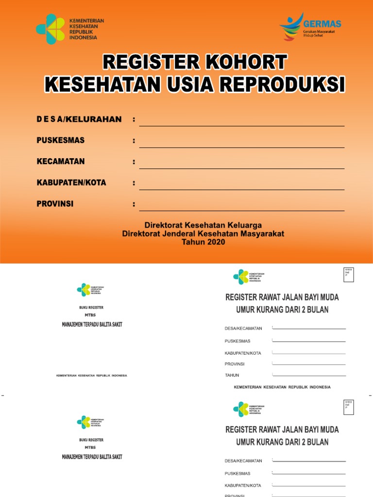 Cover Register Kohort Kesehatan Usia Reproduksi | PDF