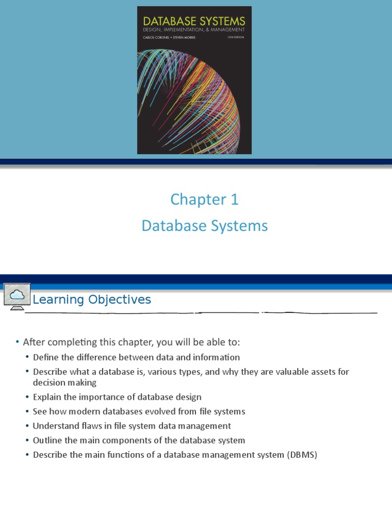 Coronel DatabaseSystems 13e ch01 | PDF | Sql | Databases