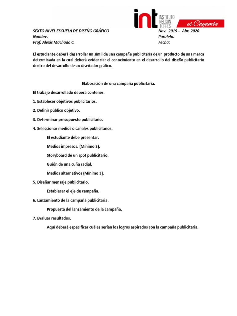 Trabajo Campaña Publicitaria | PDF | Publicidad | Promoción y ...