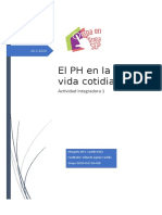 Actividad Integradora 1. El PH en La Vida Cotidiana | PDF | Ácido | Ph