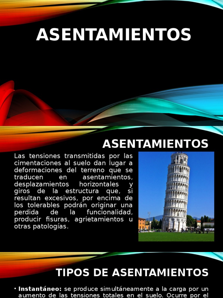 ASENTAMIENTOS | PDF | Fundación (Ingeniería) | Ingeniero civil
