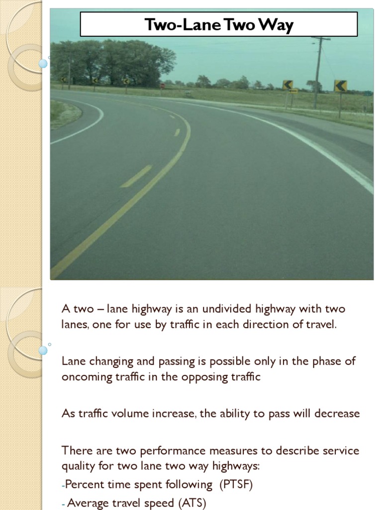 4 - Two Way Two Lane Capacity PDF | PDF | Traffic | Highway