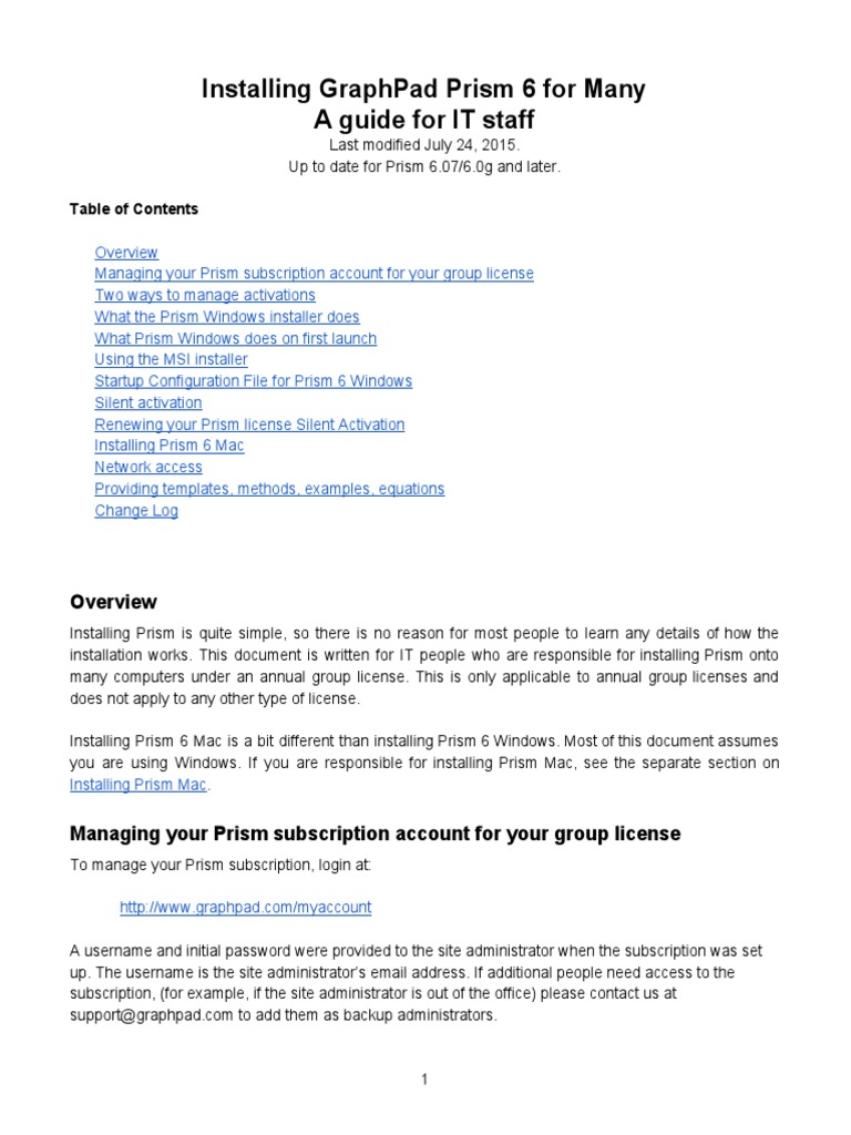How To Install Prism 6 A Guide For IT People | PDF | Installation ...