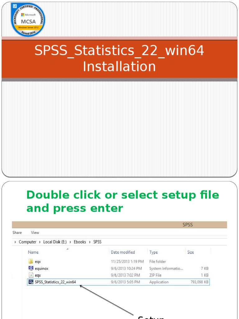 SPSS - Statistics - 22 - Win64 Installation | PDF | Career & Growth | Computers