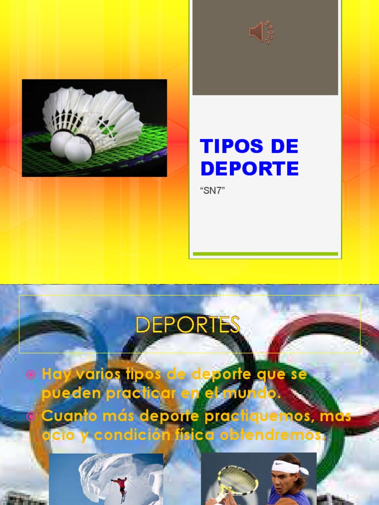 Tipos de Deportes en el Mundo | PDF