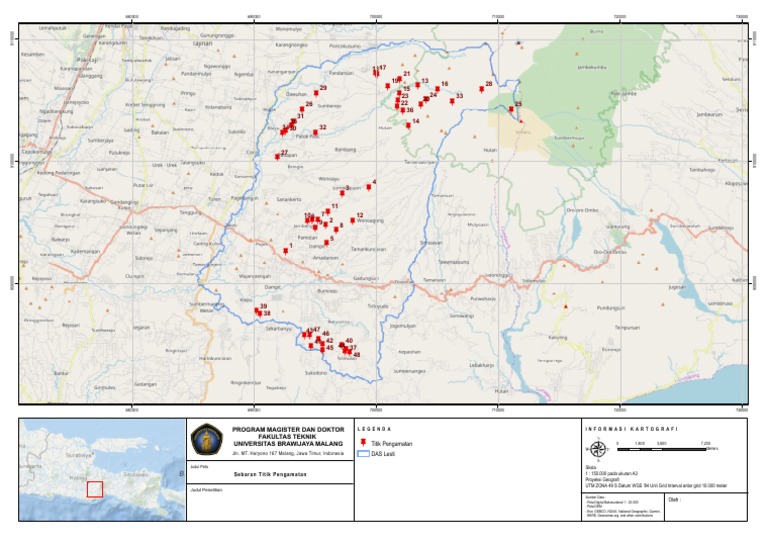 1 - Peta Titik Pengamatan | PDF