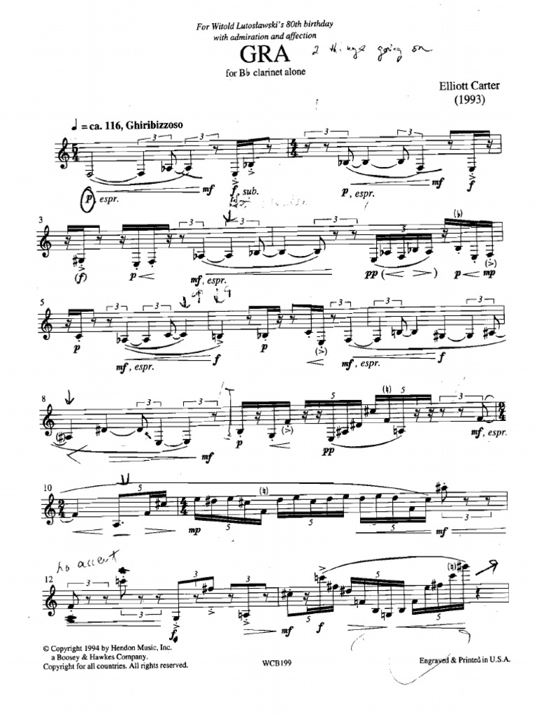 GRA - Elliott Carter PDF | PDF