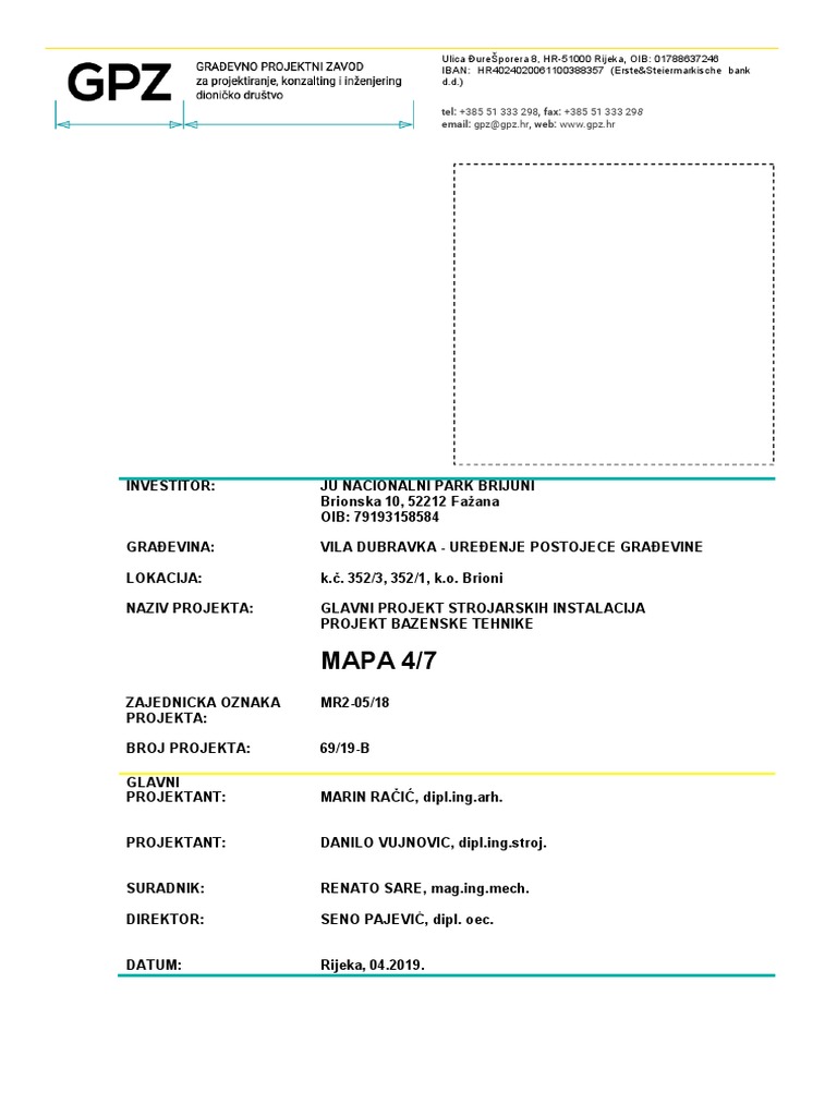 GL Dubravka Mapa4 Projekt Bazenske Tehnike PDF | PDF